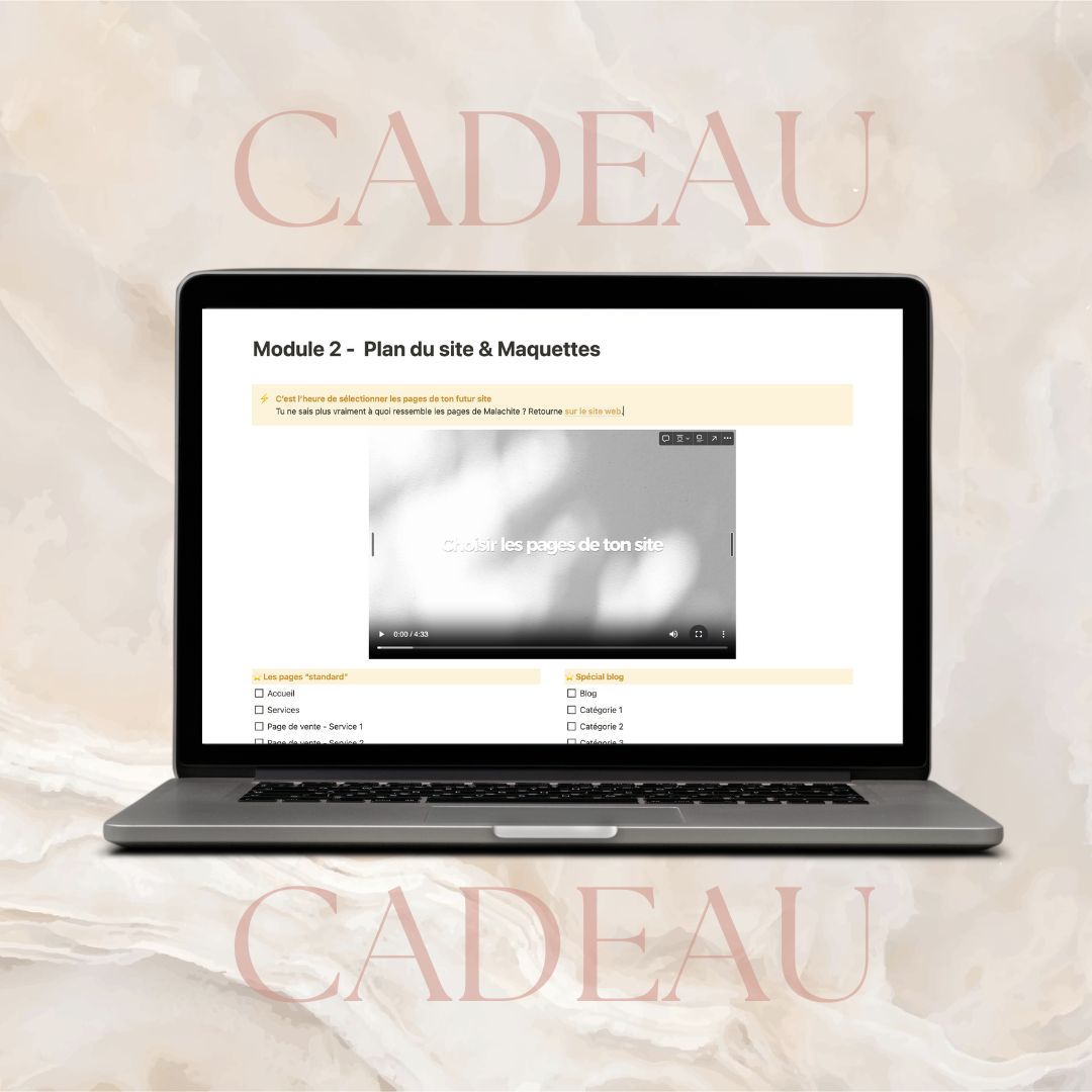 Création de site internet en une semaine | Marie Rouquette