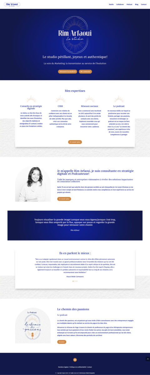 Webdesign et création de site sur-mesure | Marie Rouquette | Bordeaux